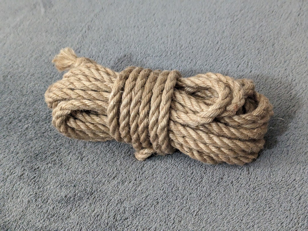 Undyed Hand-treated Jute Rope 1/4 6mm X30 Ft. - Etsy