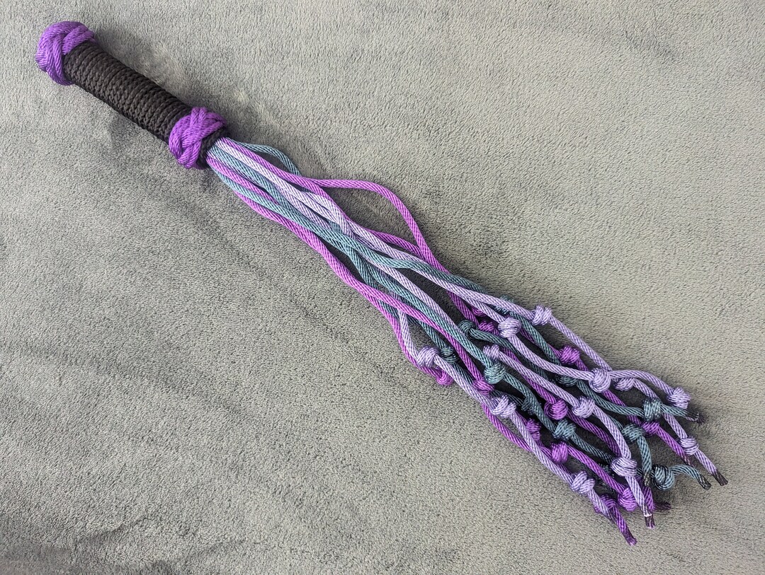Rope Flogger W/ Purple & Grey - Etsy