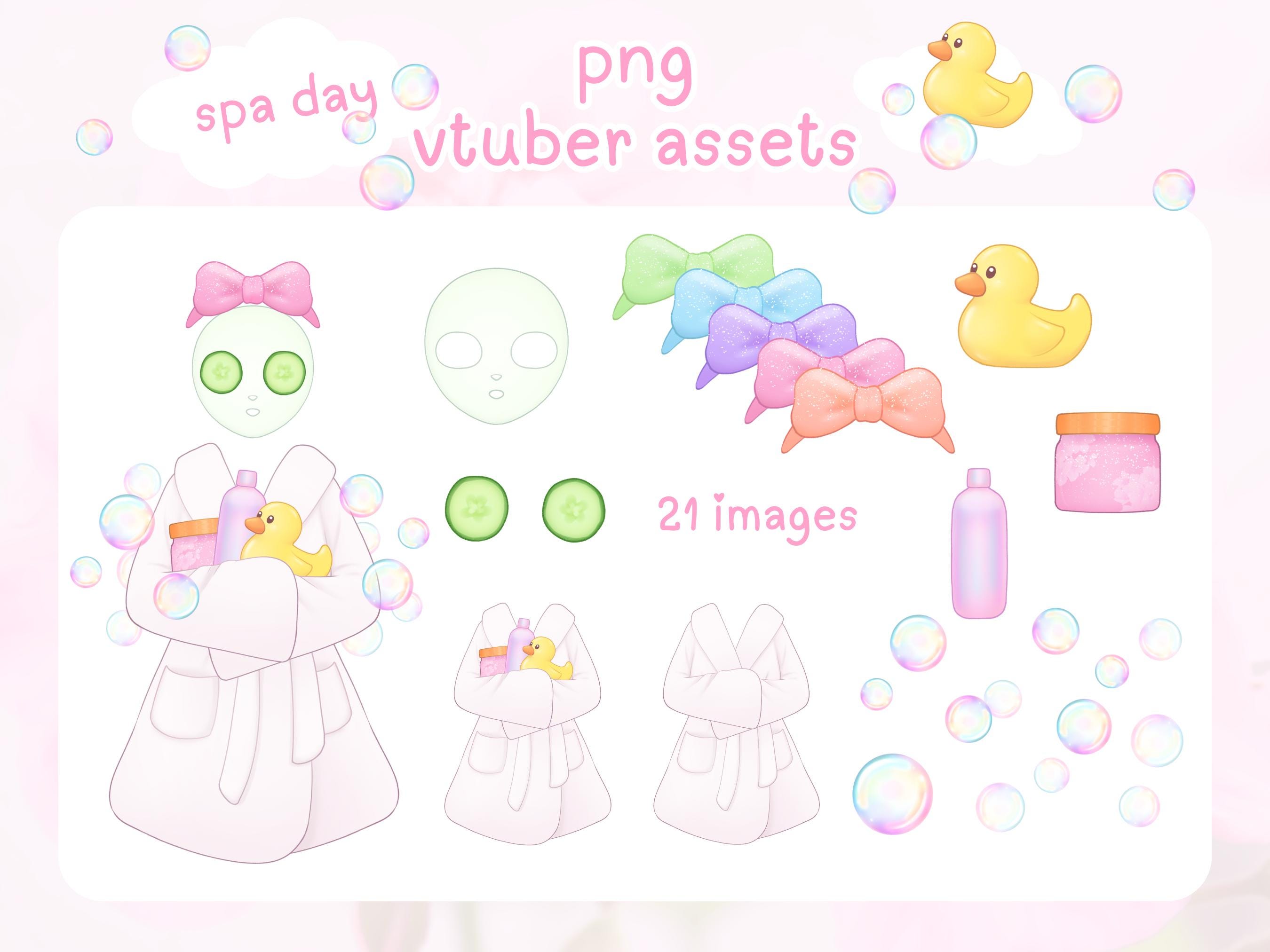 Vtuber Outfit Asset Spa Bathrobe Twitch Png Download Cute Stream Assets ...
