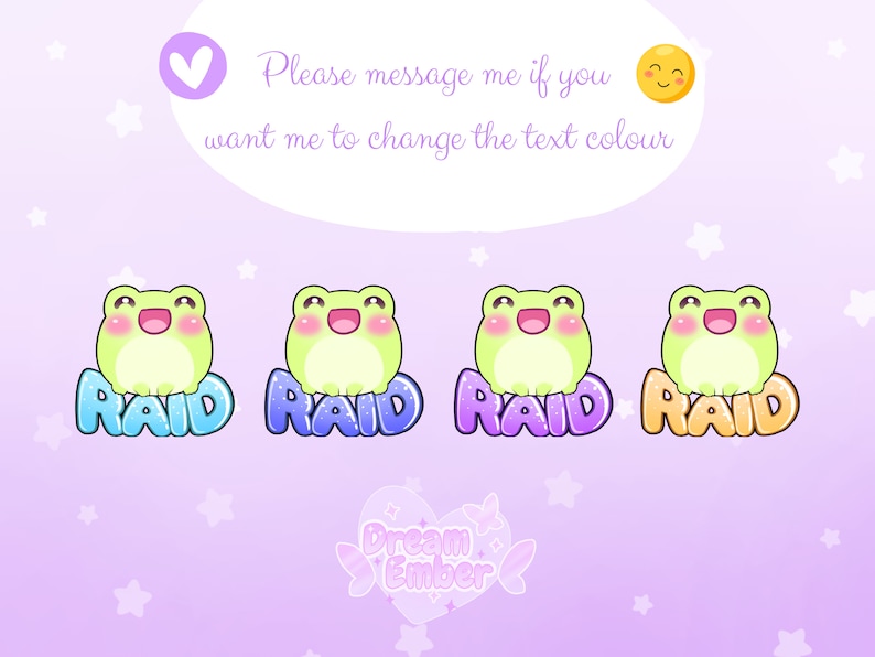 Twitch Animated Emote Frog Raid Chat Alert Cute Discord Stickers Animal ...