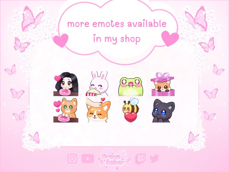 Cute Animated Bunny Emote Twitch Headpat Discord Stickers White Rabbit ...