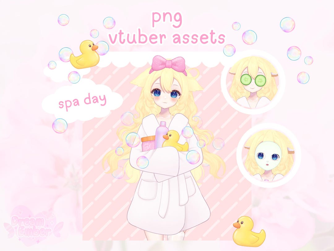 Vtuber Outfit Asset Spa Bathrobe Twitch Png Download Cute Stream Assets ...