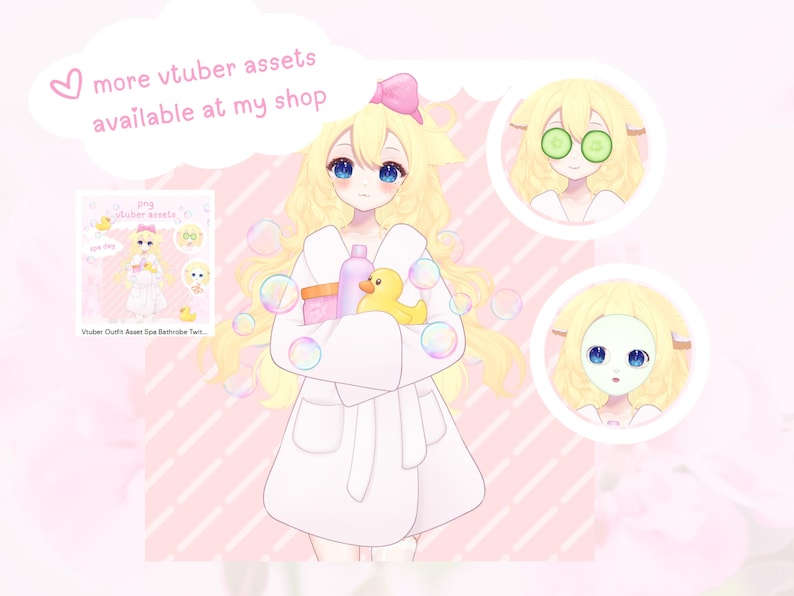 Cute Rigged Vtuber Asset Twitch Live2d Item Frog Boppers Stream Assets ...