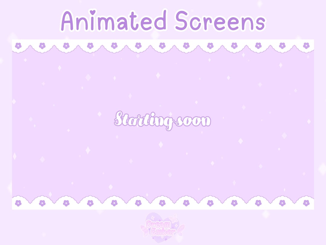 Animated Stream Screens Twitch Overlay Cute Stream Starting Overlays ...