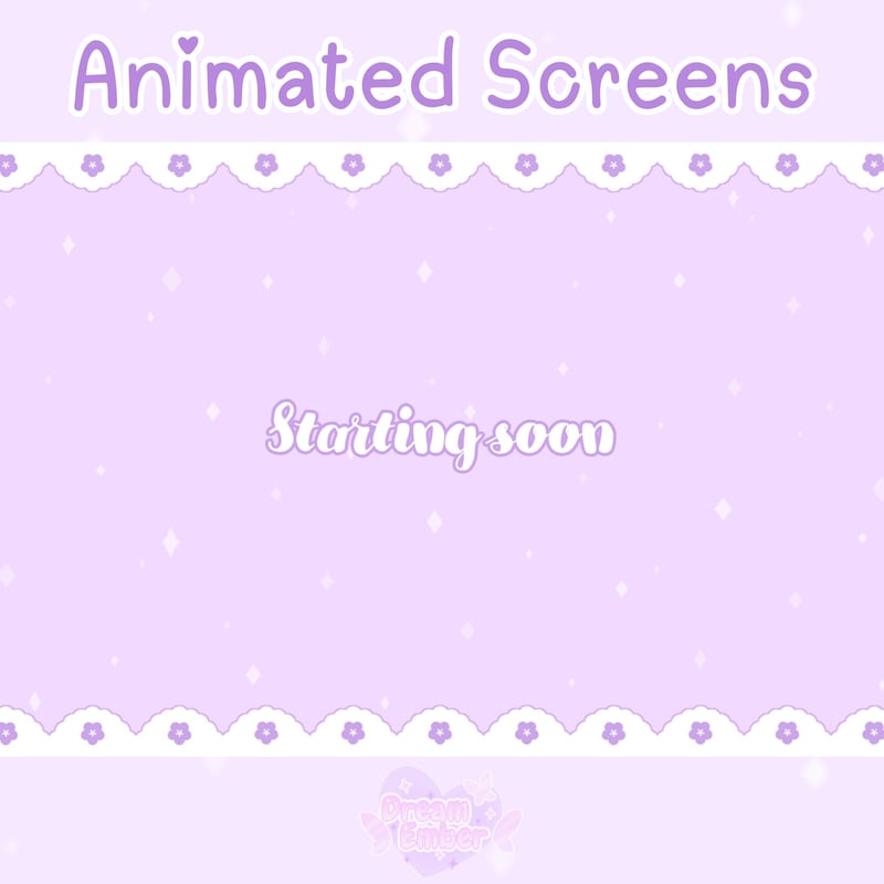 Girly Overlay for Twitch - Etsy