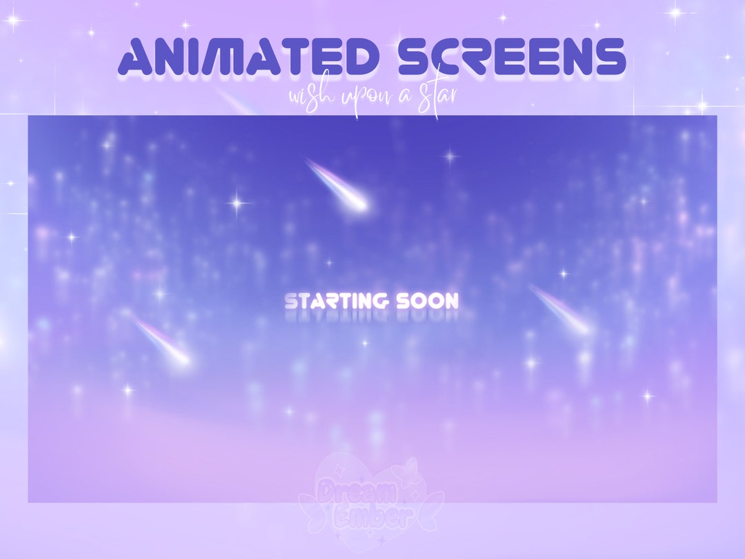 Animated Stream Screens Twitch Celestial Overlay Pack Galaxy Stream ...
