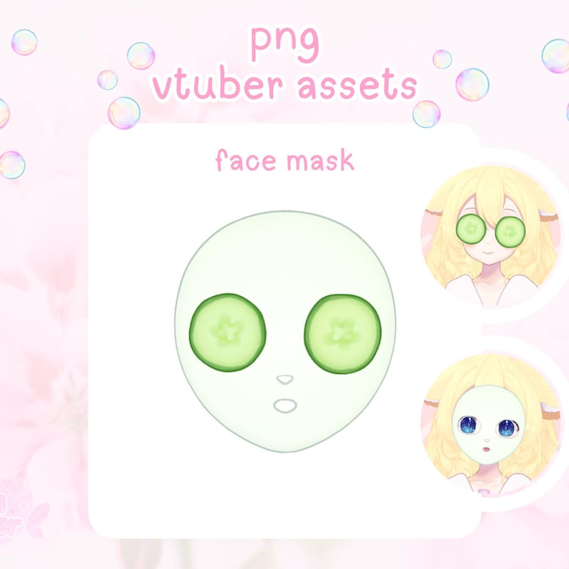 Vtuber Assets Mask - Etsy