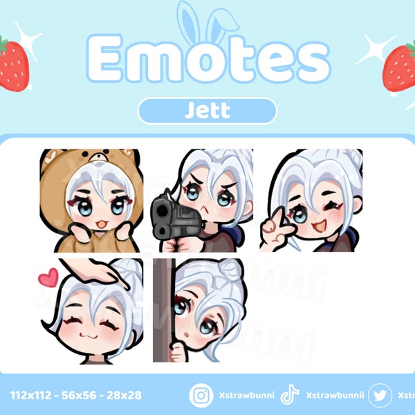 Valorant Jett Emote Set - Etsy