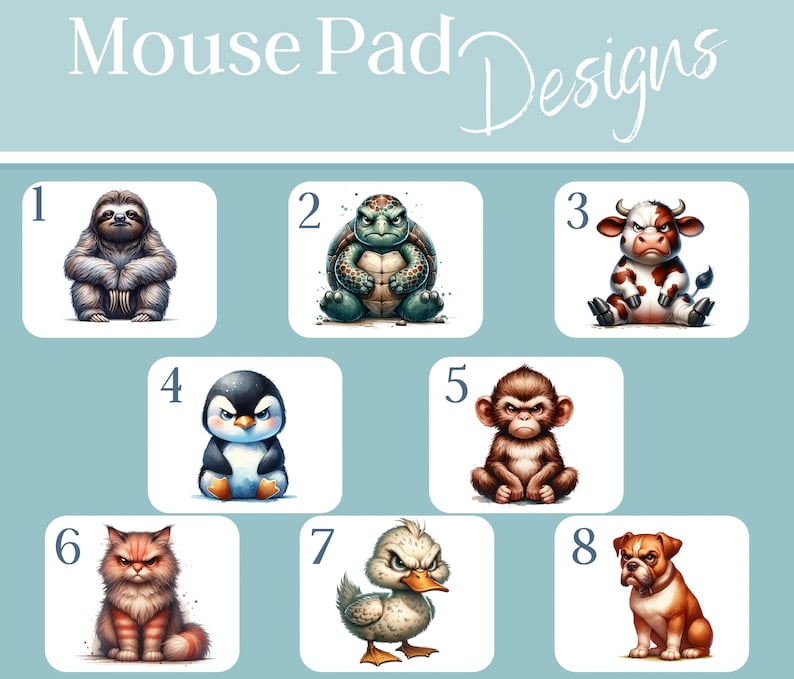 Rectangular Mouse Pad, Everything is Fine, Funny Angry Cat Mousepad ...