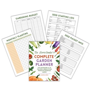 Homesteader's Garden Planner – Printable Gardening Book (PDF) - Etsy
