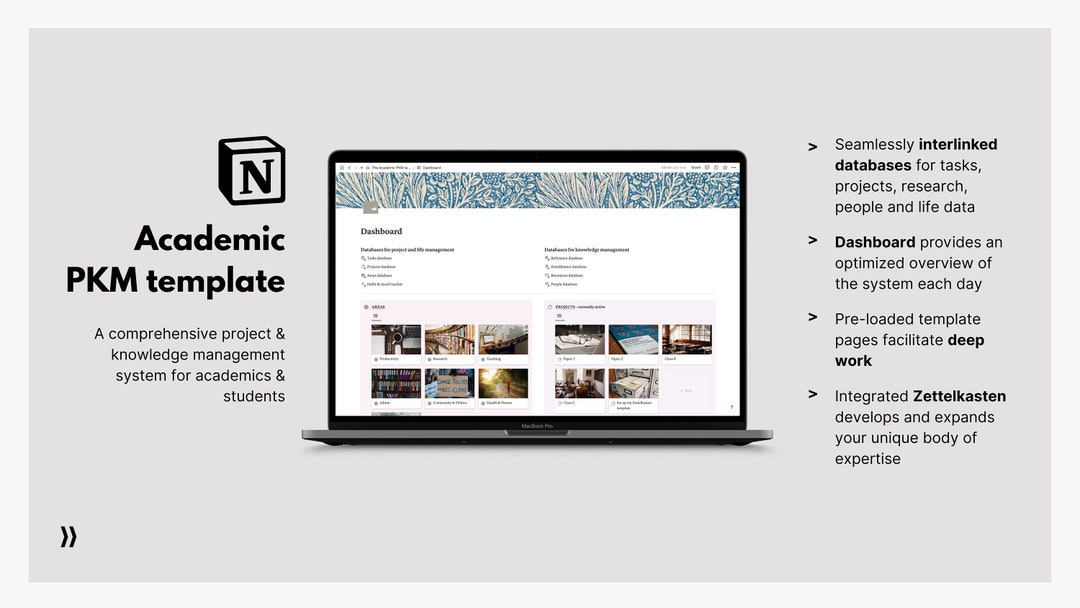 Academic PKM Template: Zettelkasten and Project Management Notion ...