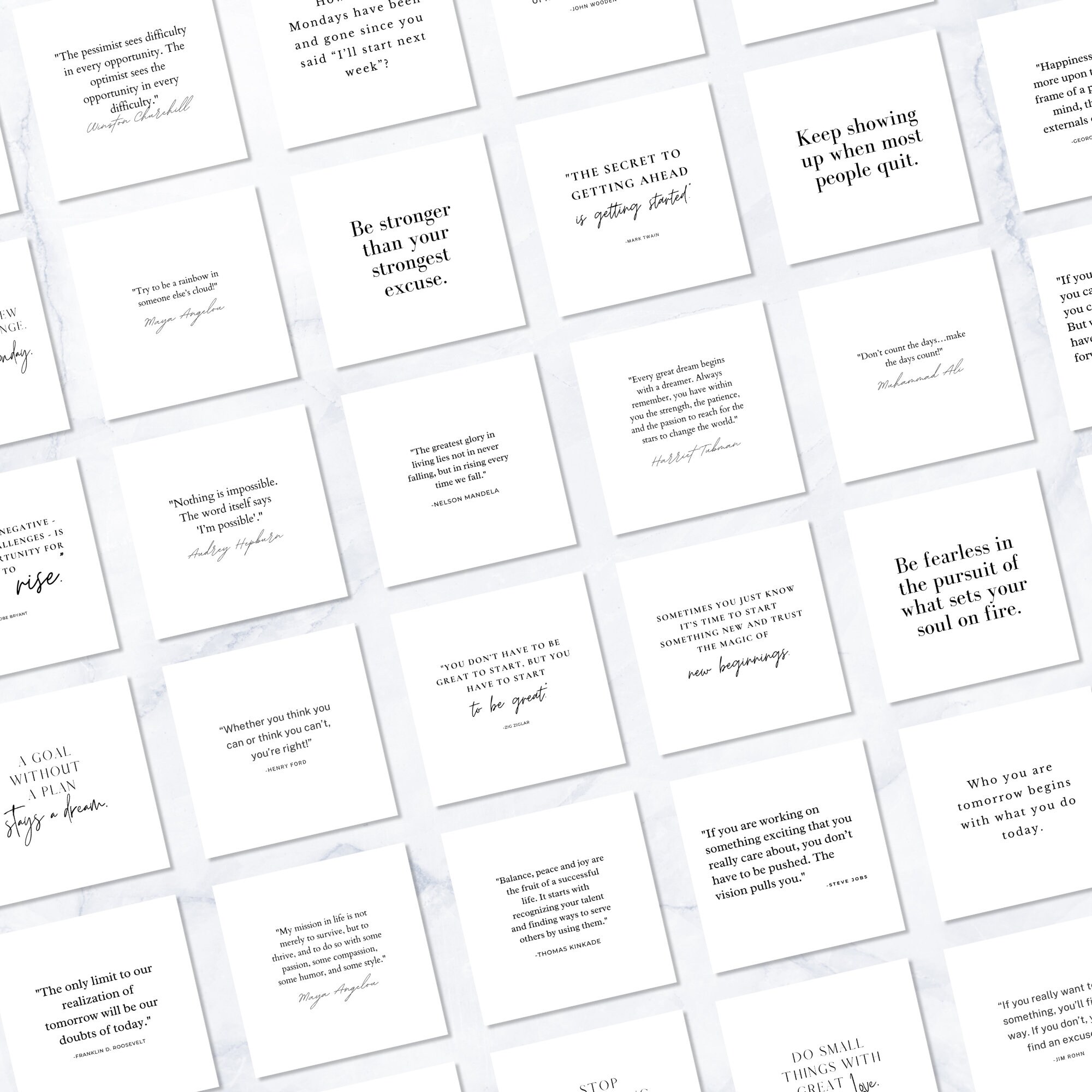 Monday Motivation Bundle Social Media Post Templates Instagram Facebook ...