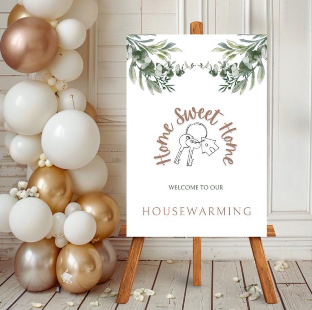 Housewarming Welcome Sign Template: Editable Home Decor (canva) - Etsy