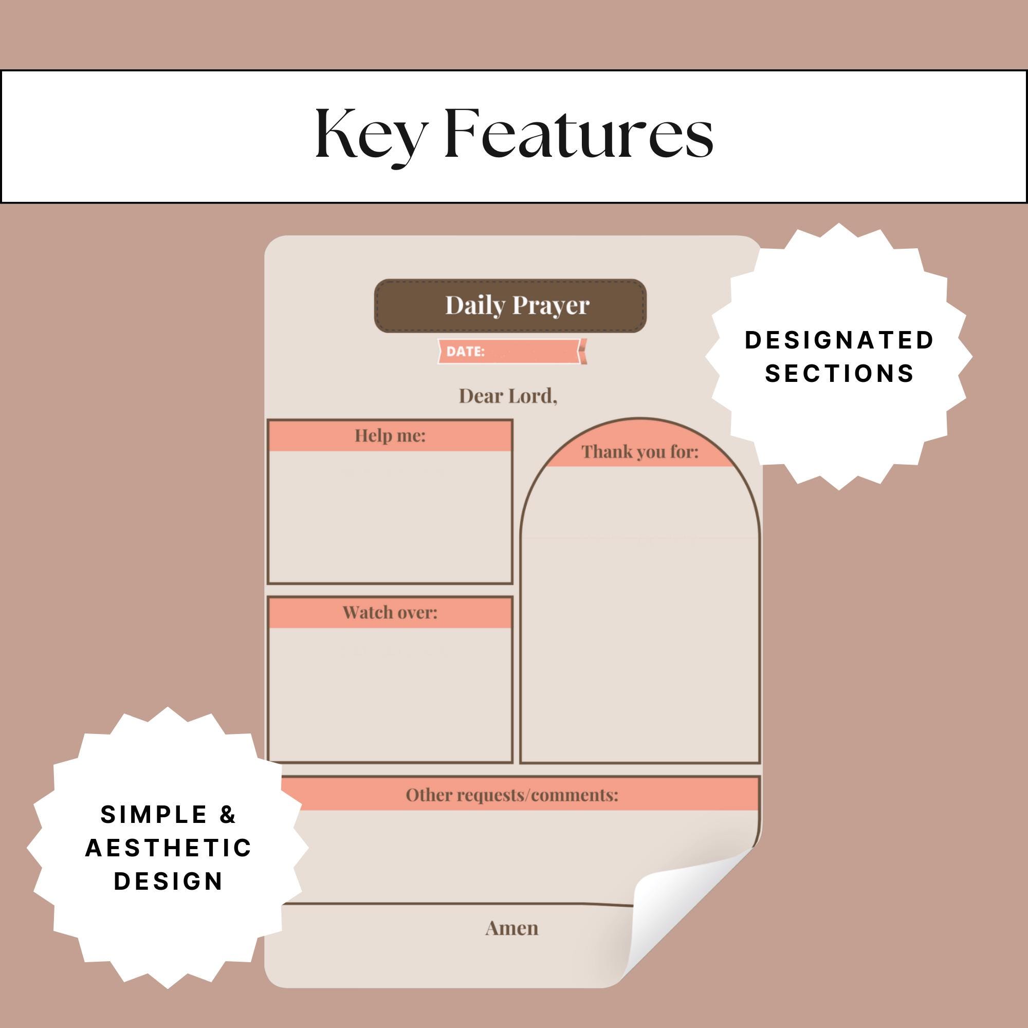 Daily Prayer Journal Template: Christian Gratitude & Reflection (canva ...