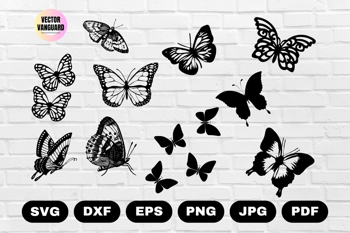 10 Butterfly SVG | Butterfly Silhouette | Butterfly Cut Files | Butterfly Vector | Butterfly ...