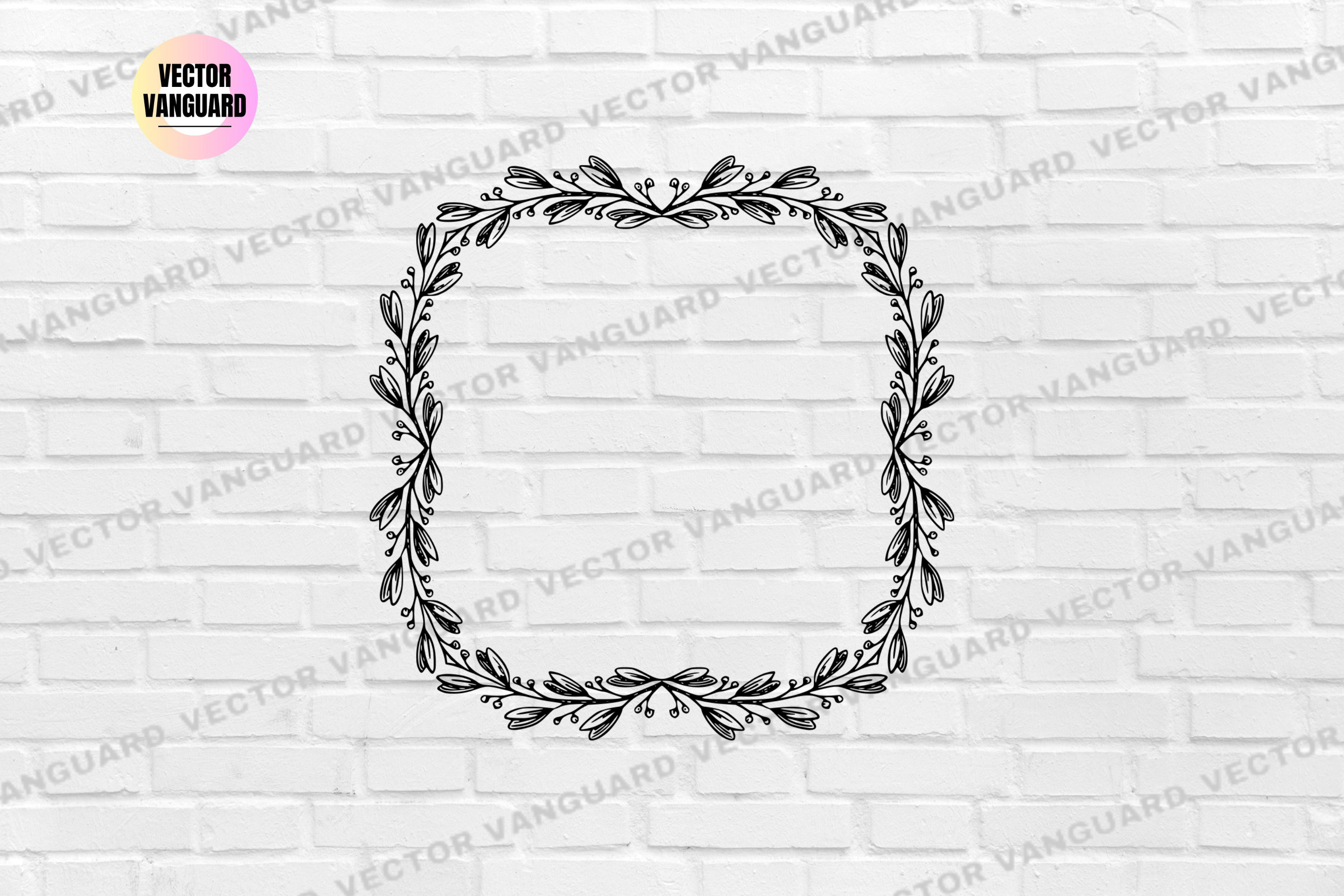 5 Decorative Frame SVG Frame Silhouette Ornamental Design Wedding Frame ...