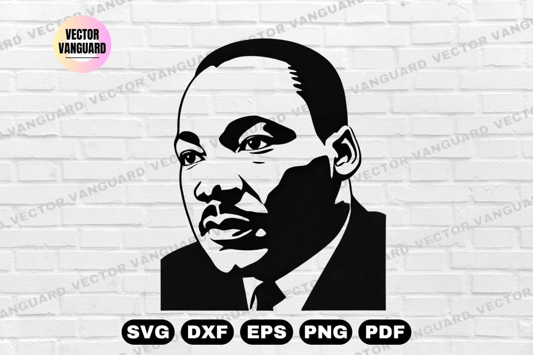 Martin Luther King SVG MLK Day PNG Design Civil Rights Leader Clipart ...
