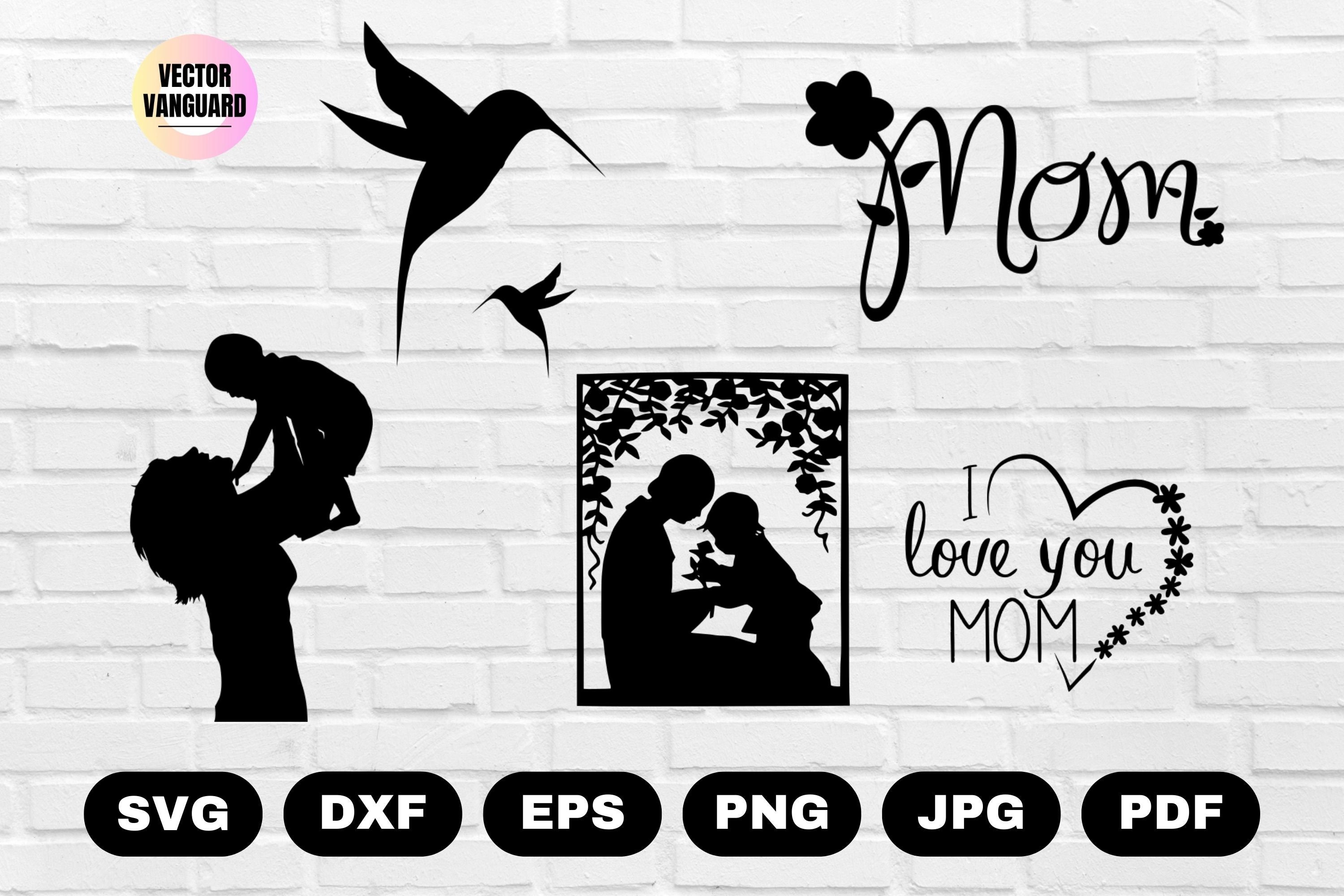 5 Mother SVG Mother Silhouette Mother Cut Files Mother Design Mother ...