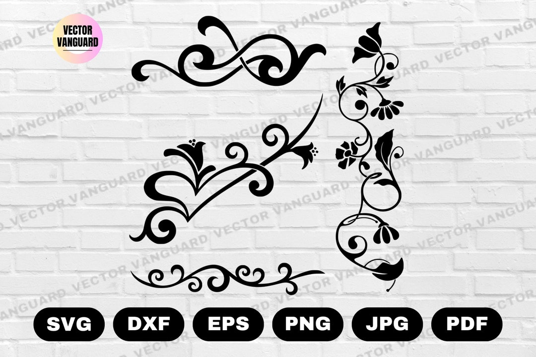 1 Scrapbook Vines SVG | Vines Silhouette | Scrapbook Vines Design ...