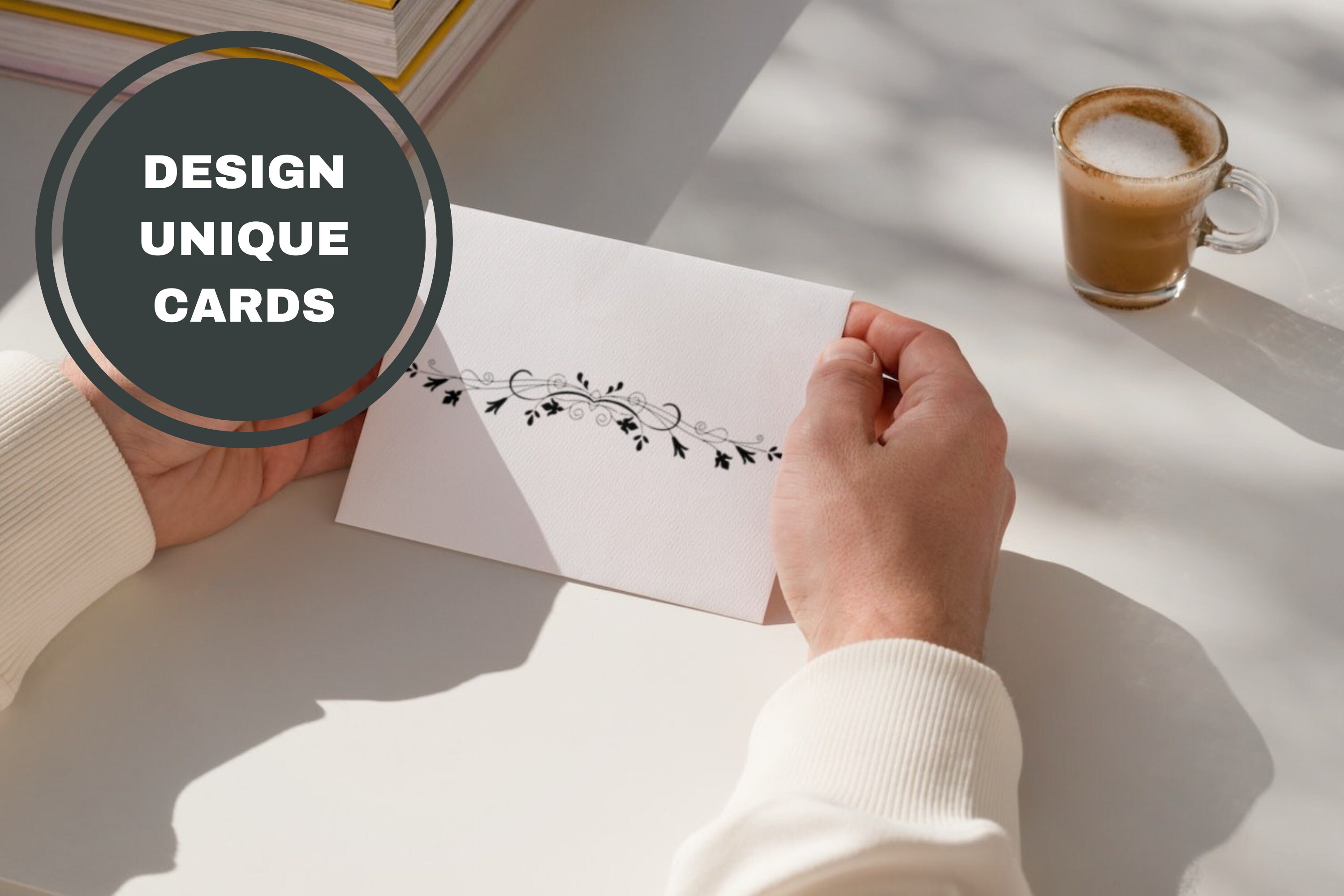 4 Decorative Curlicue SVG Frame Silhouette Ornamental Design Decorative ...