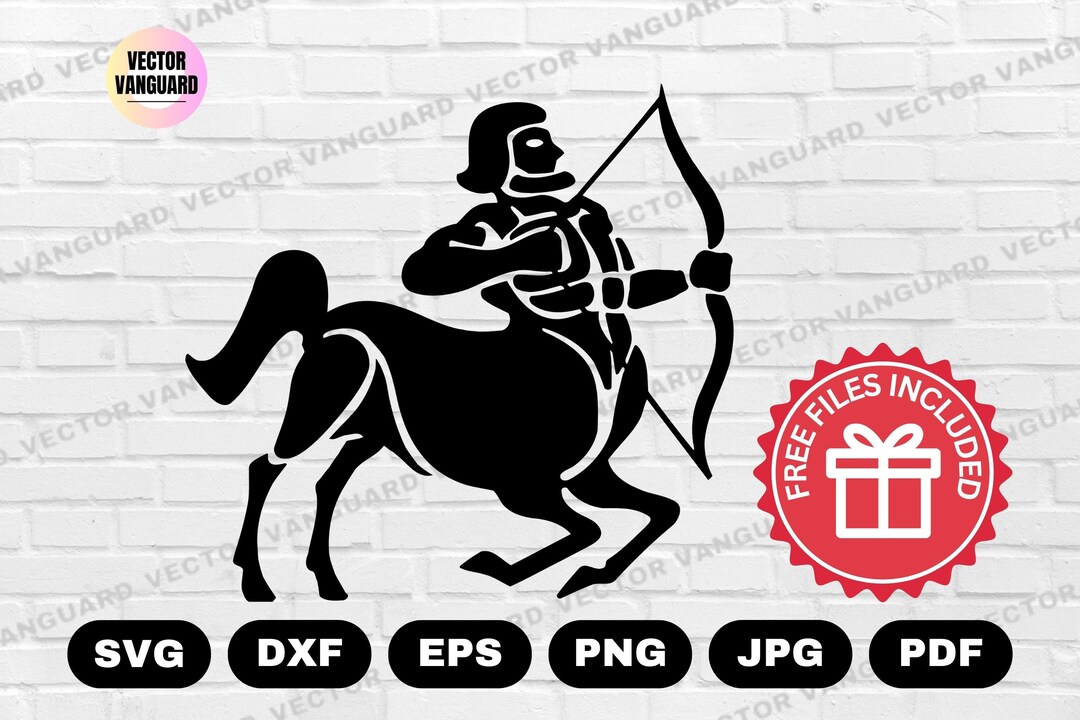 Sagittarius SVG | Sagittarius Silhouette | Sagittarius Cut Files ...