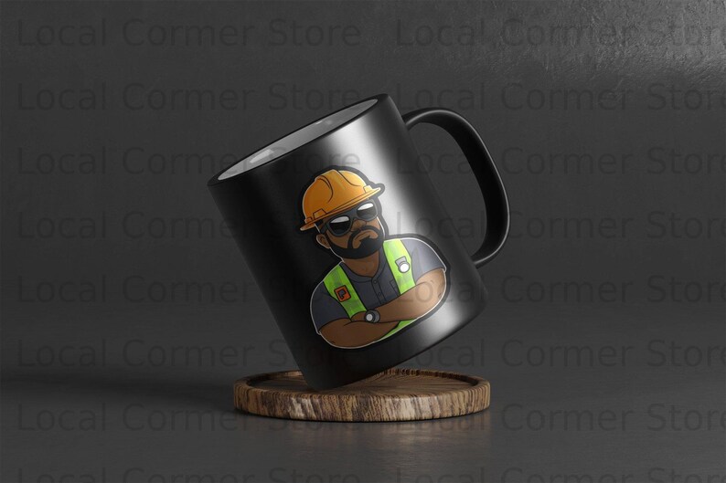 African American Construction Worker INSTANT Download Printable ...