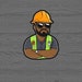 African American Construction Worker INSTANT Download Printable ...