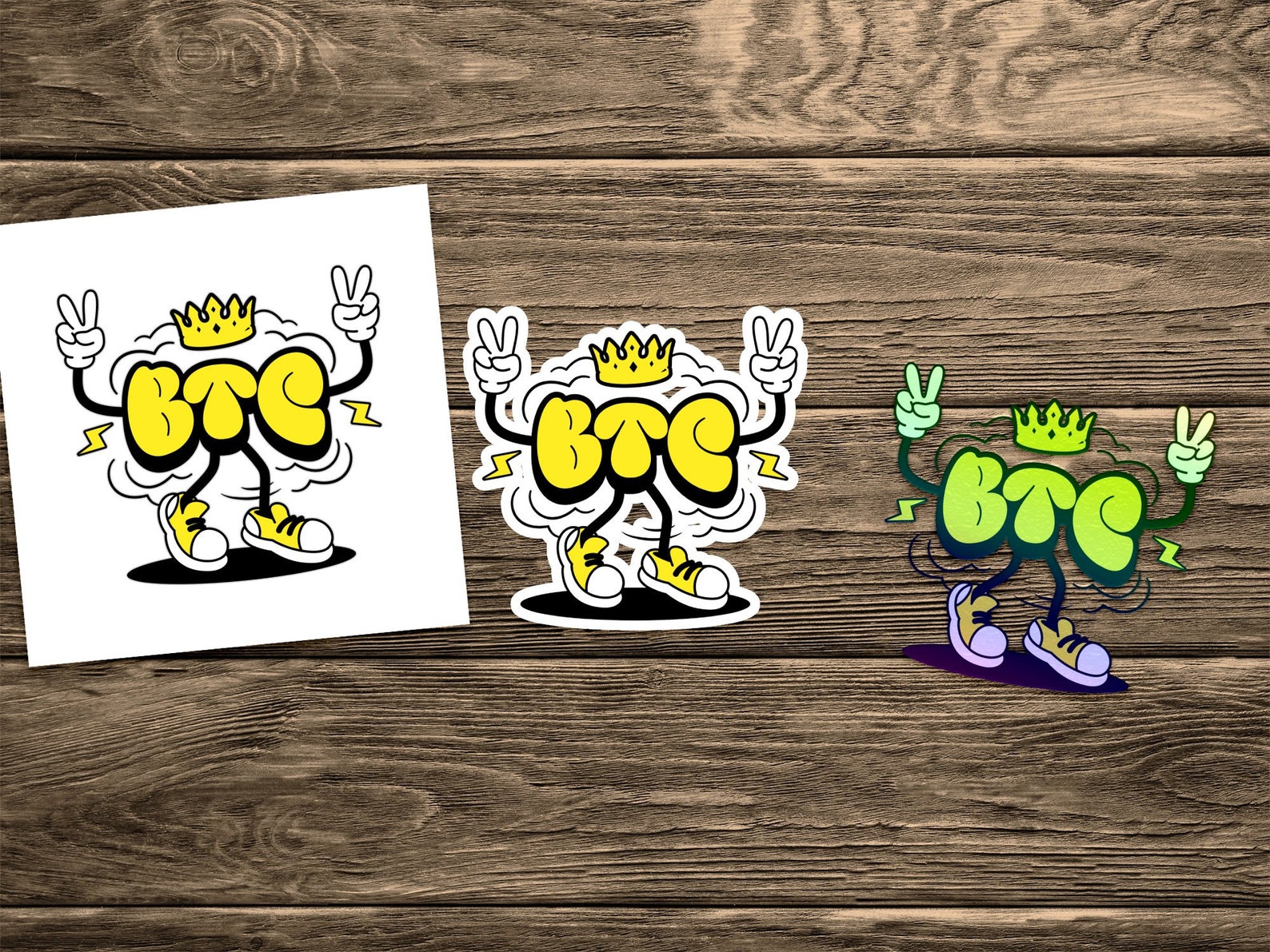 Bitcoin is King Cryptocurrency Sticker, BTC Sticker for Bitcoin Lover ...
