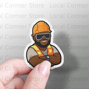 African American Construction Worker INSTANT Download Printable ...