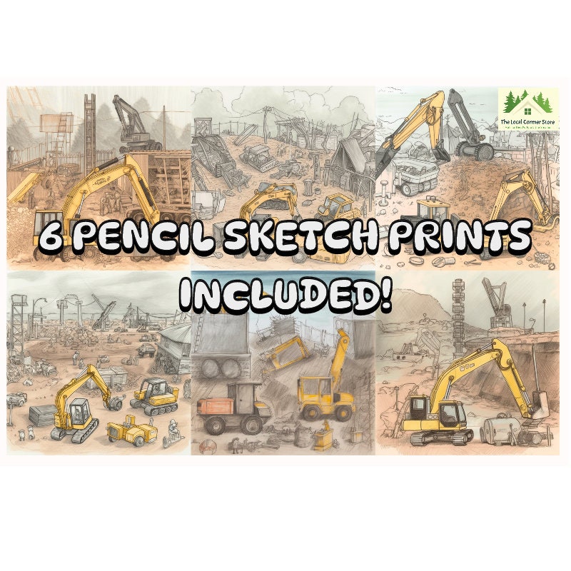 Pencil Drawing Construction Clipart, Instantly Downloadable PNG, SVG ...