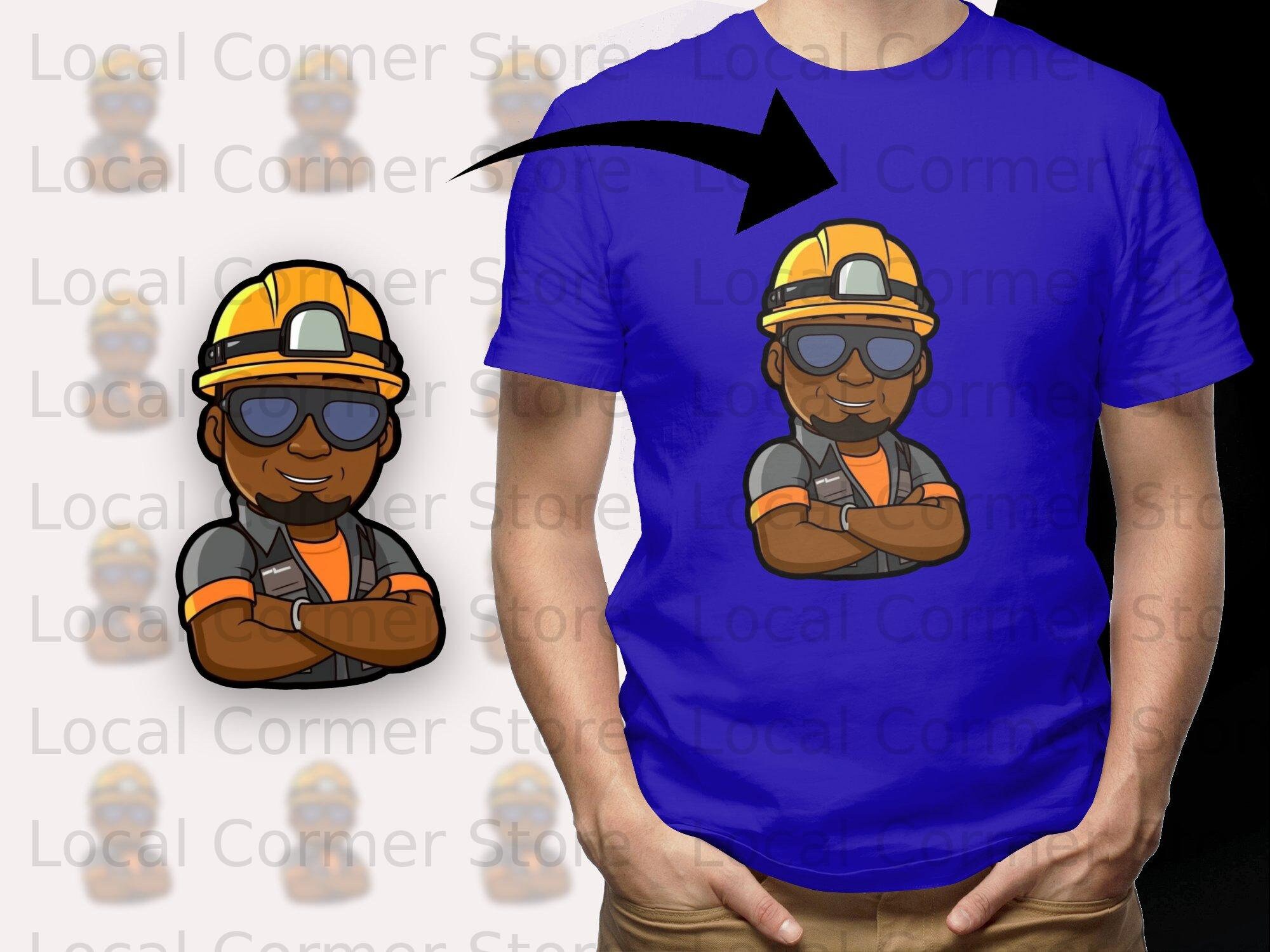 African American Construction Worker INSTANT Download Printable ...