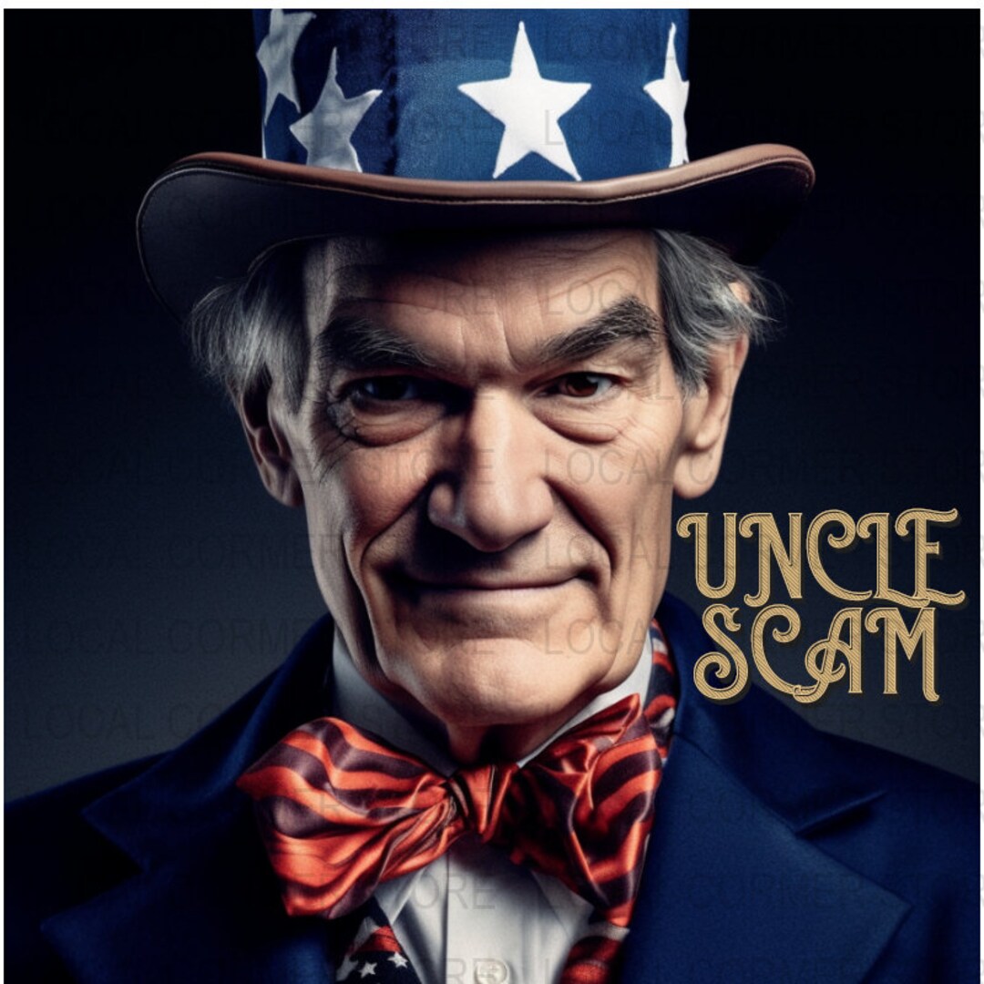 Uncle Scam State of Monetary Policy Satire Jerome Powell Federal ...
