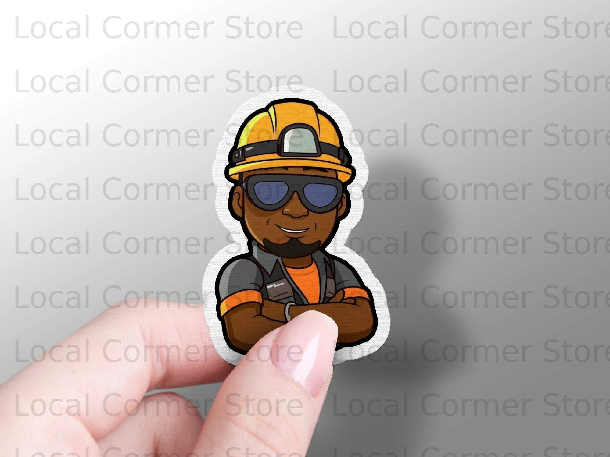 African American Construction Worker INSTANT Download Printable ...