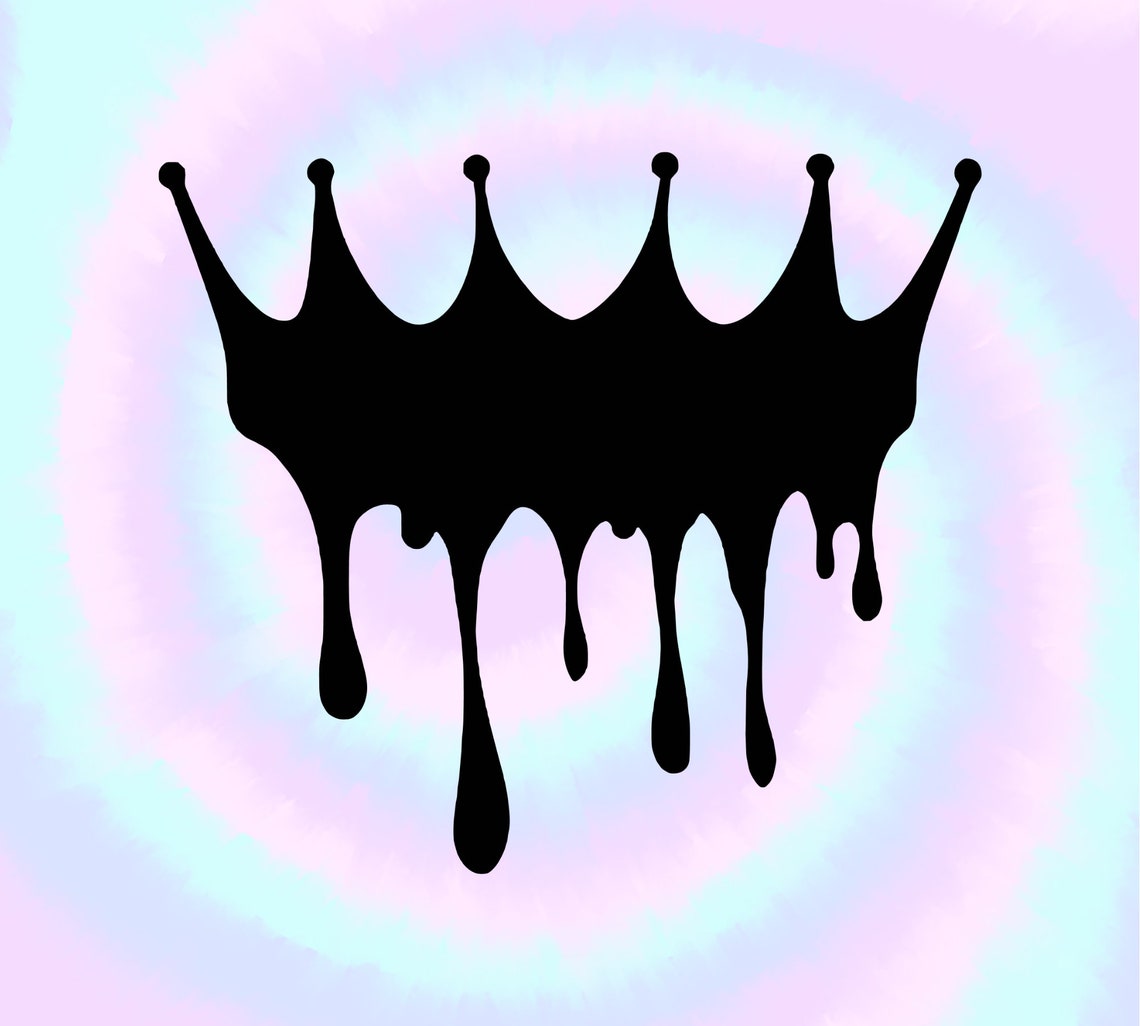 Drippy Crown Vinyl Decal - Oracal 651 Vinyl - Car, Truck, Motorcycle ...
