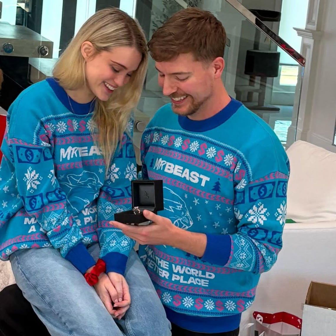 Mr.beast Girlfriend's Engagement Ring Proposal Engagement Ring for Her ...