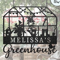 Personalized Greenhouse Garden Sign - Custom Greenhouse Sign - Gardener ...