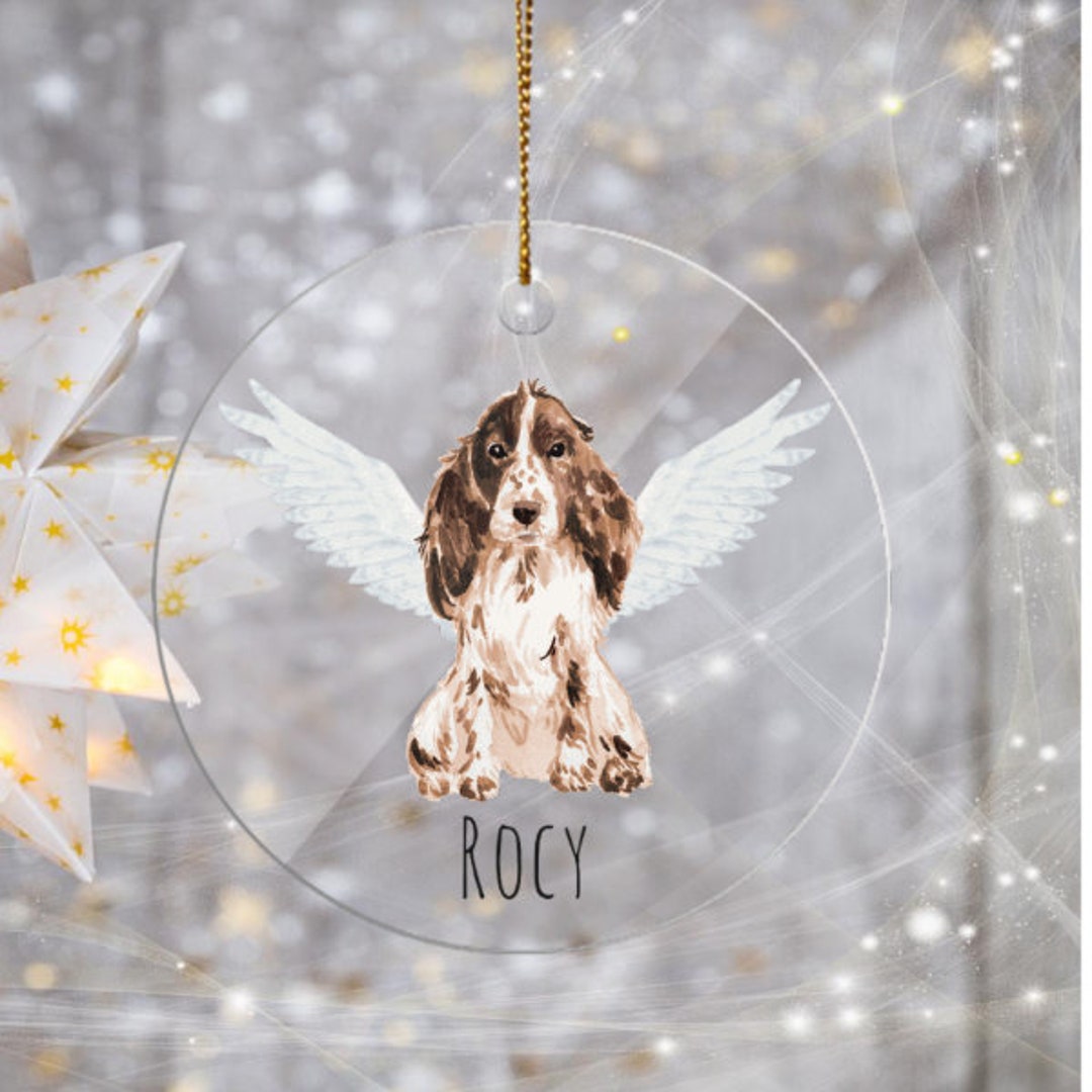Chocolate Cocker Spaniel Ornaments With Angel Wings Brown Cocker ...
