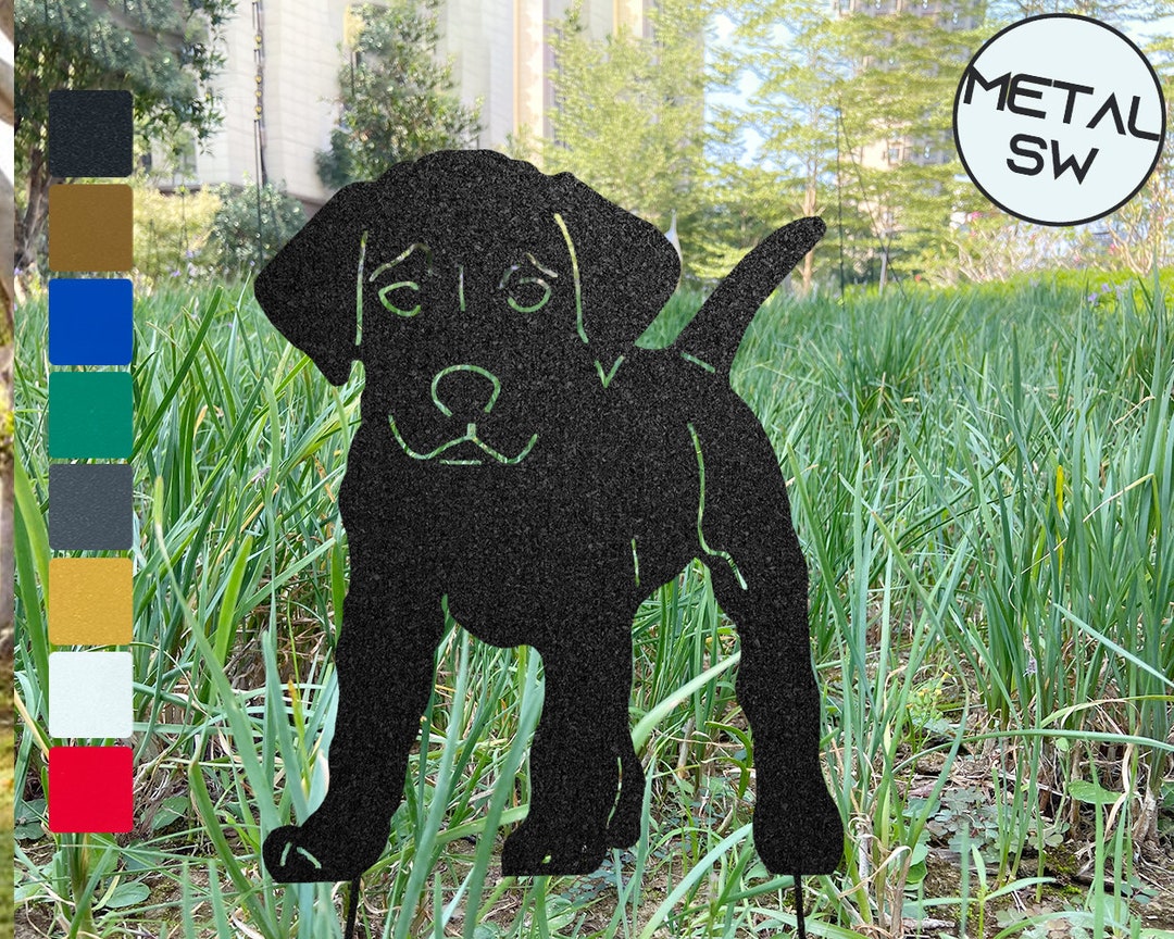 Metal Puppy Labrador Retriever Memorial Plaque Personalized Golden ...