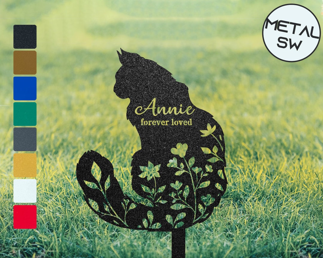 In Loving Memory of Cat Memorial Plaque Sign, Cat Cemetery Sign, Cat ...