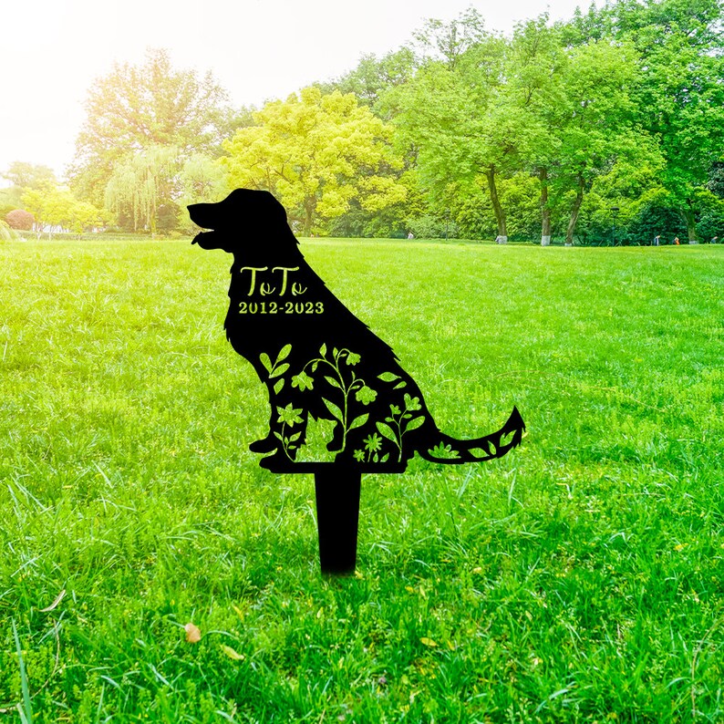 Personalized Dog Memorial Garden Stakes With Name Custom Dog - Etsy