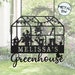 Custom Metal Greenhouse Sign, Personalized Hanging Garden Sign ...