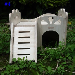 Hamster House Wood Shelter, Hamster Hideout, Hamster Hideway, Hamster ...