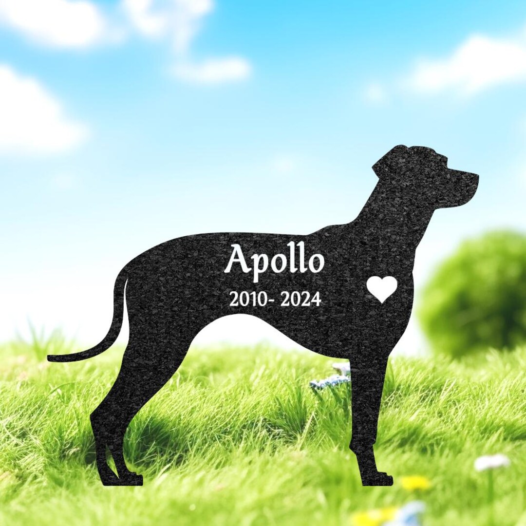 Custom Rhodesian Ridgeback Dog Memorial Grave Marker, Personalized Dog ...