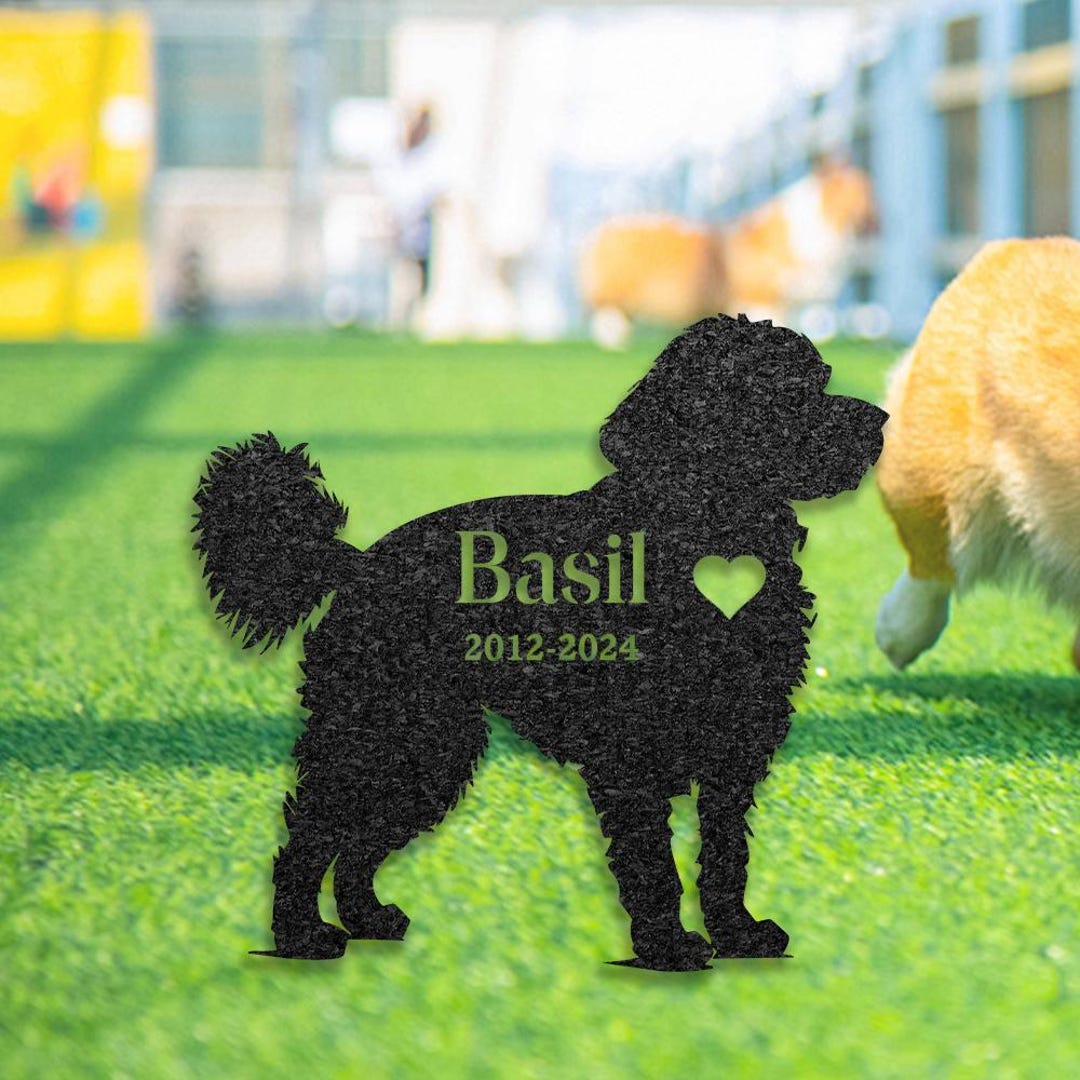 Custom Cavapoo Dog Memorial Stake, Dog Name Sign, Pet Grave Marker for Garden, Sympathy Sign ...