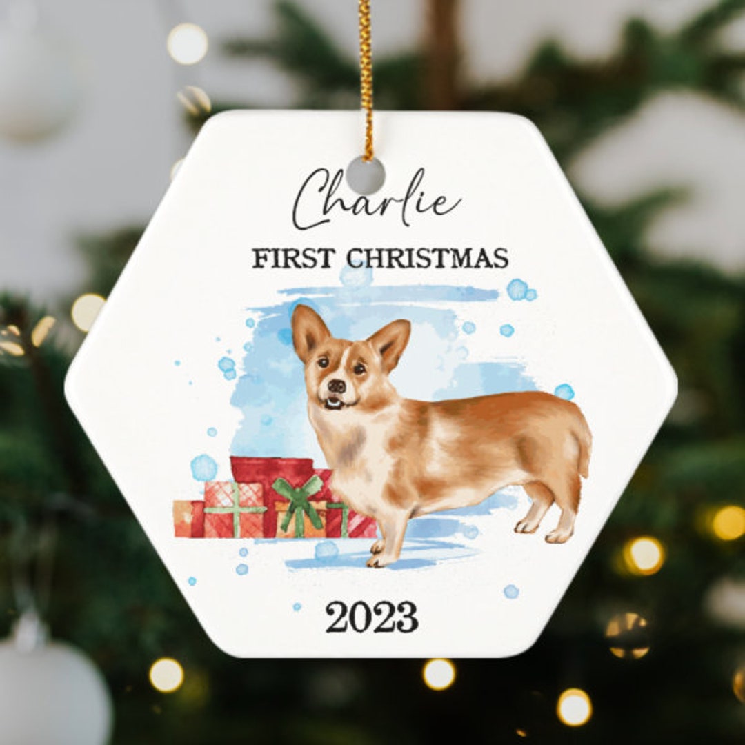 Personalized Corgi Dog Ornament Corgi Christmas Tree Ornament Dog ...