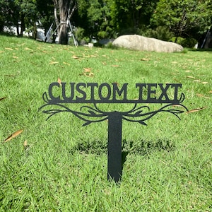 Yard Signs Personalized,custom Metal Signs With Stakes, Modern Garden ...