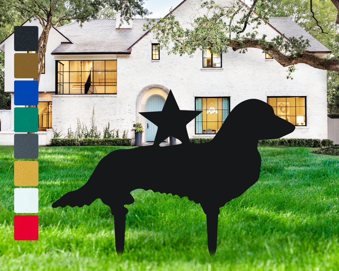 Personalized Dog Memorial Stake, Dachshund Dog Metal Stake, Sympathy ...