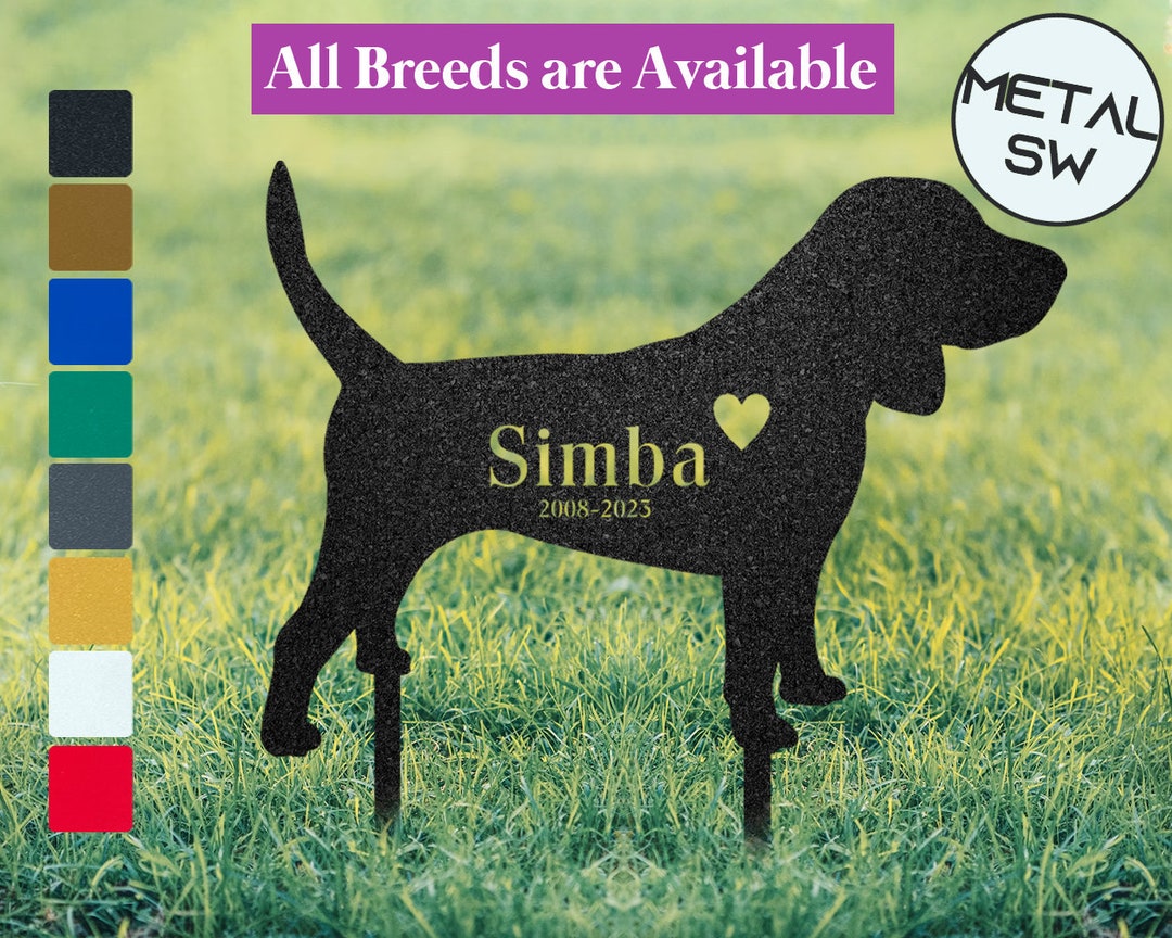 Metal Beagle Sign Custom Beagle Memorial Gift Beagle Memorial Keepsake ...