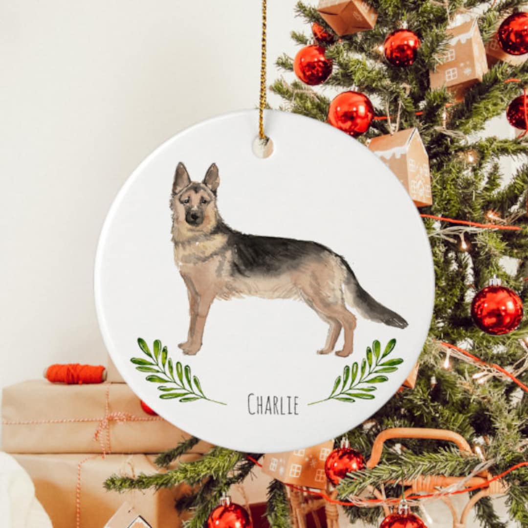 German Shepherd Ornaments for Christmas Tree German Shepherd Memorial ...