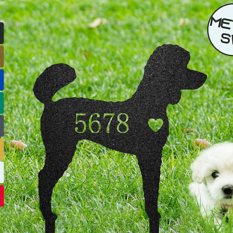 Poodle Signs for Garden - Etsy